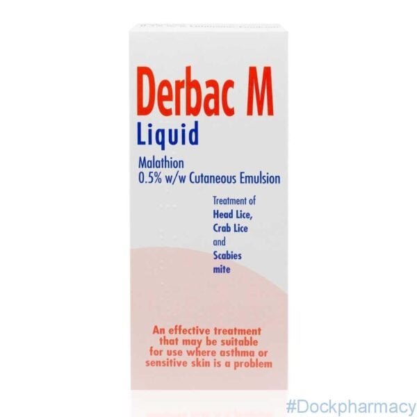 Derbac M Liquid - Malathion Liquid, 150ML - Dock Pharmacy