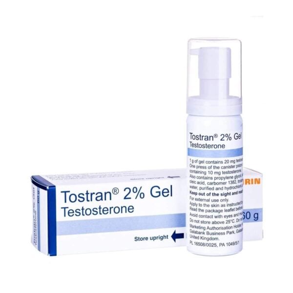 Buy Tostran Gel - Testosterone 2% Gel, 60g - Dock Pharmacy